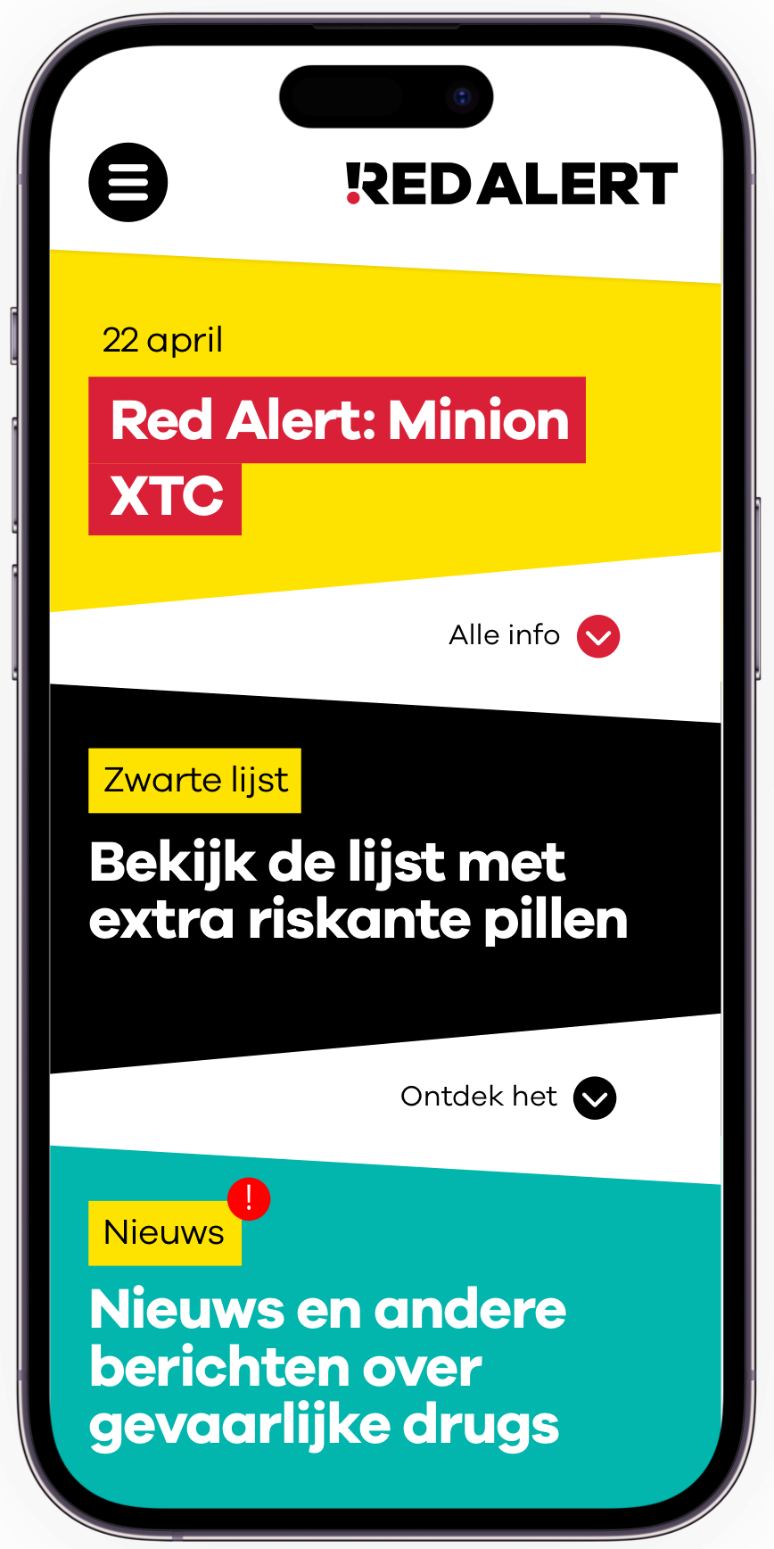 Drugs red alert ios app trimbos instituut